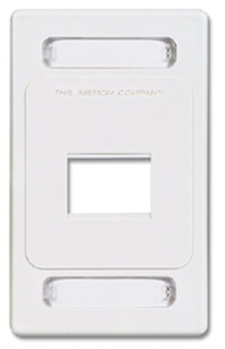 - Faceplate, 2 Port, 1 Gang, Unloaded, Flush Mount, Max Series, White ...