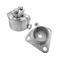 - Sidewalk Guy Kit, Pole Plate and End Fitting (both ends) for 2" Pipe ...